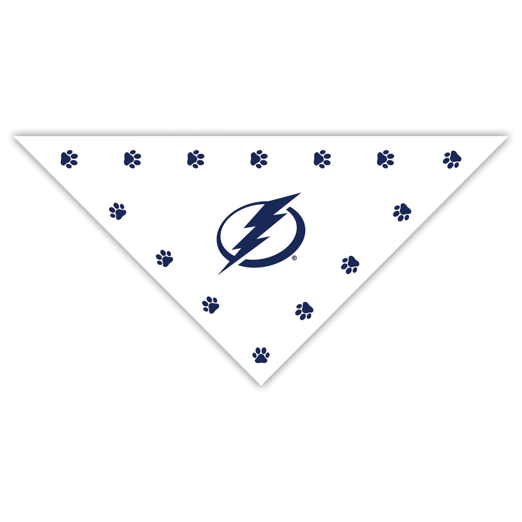 Tampa Bay Lightning Paw Print Pet Bandana